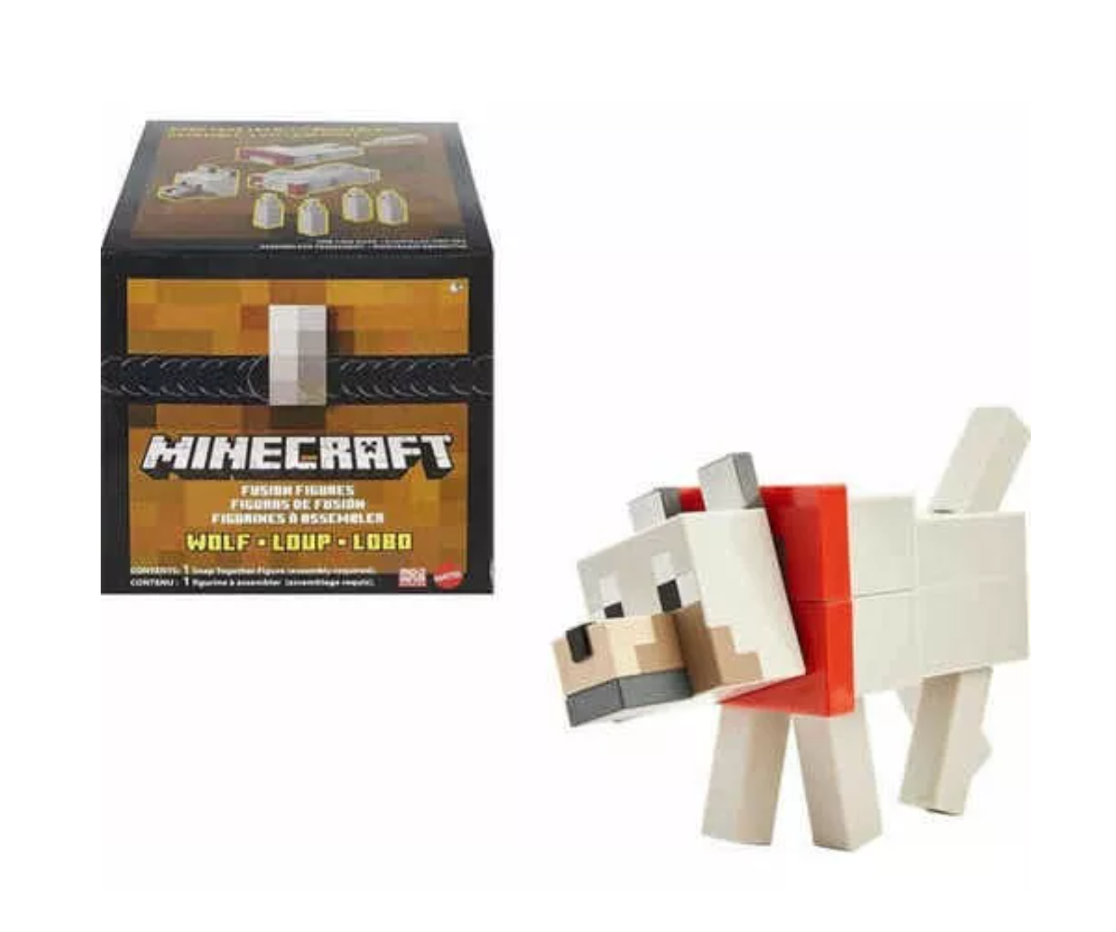 Minecraft Lobo Figuras de Fusion 24051 – Alebrije Toy